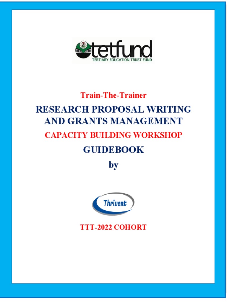Ttt-Proposal Writing Workshop | PDF | Economic Growth | Africa