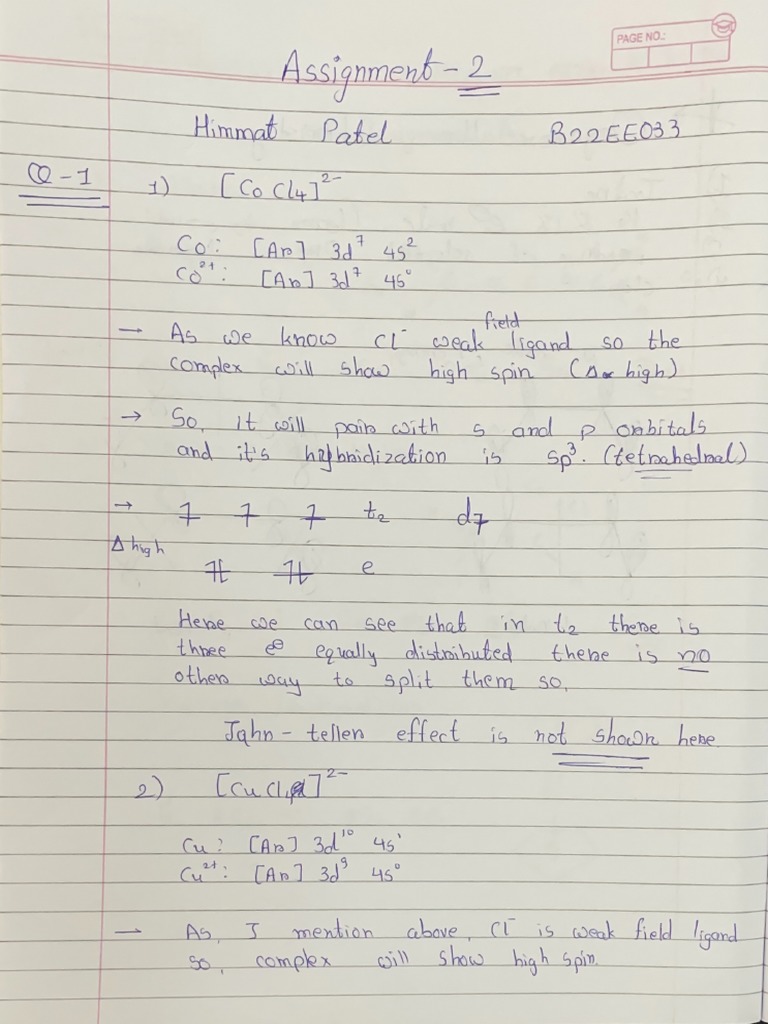 Chem Assignment-2 | PDF