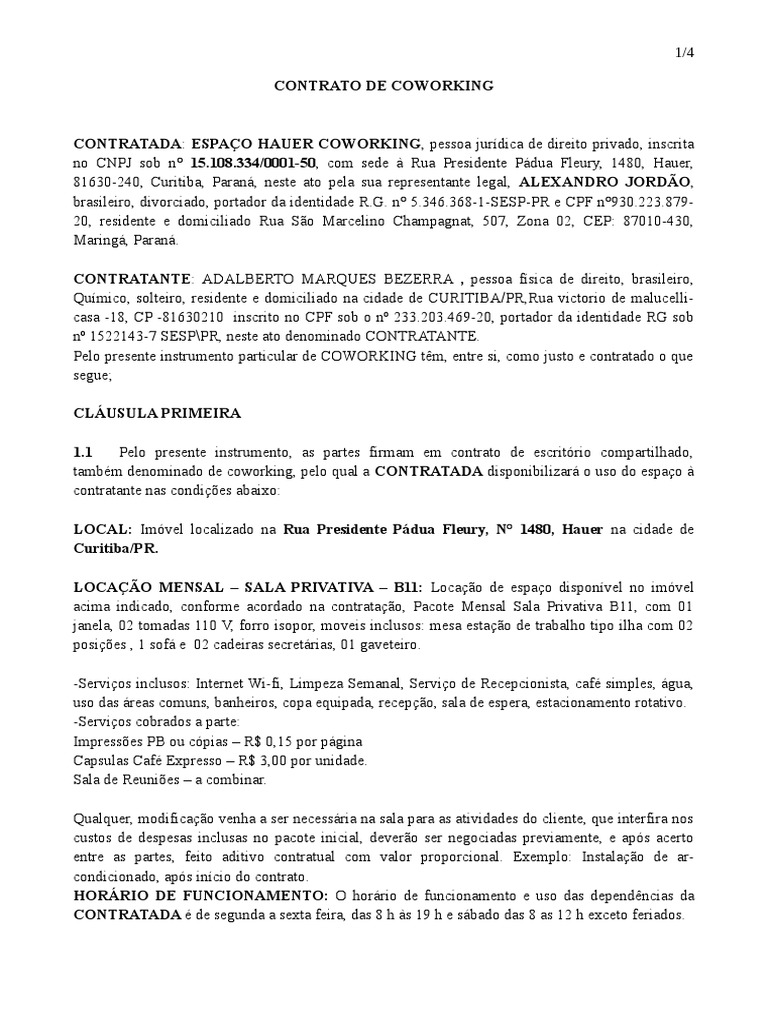 CONTRATO LOCAÇÃO GEISE Revisado PDF | PDF | Conta de transação ...