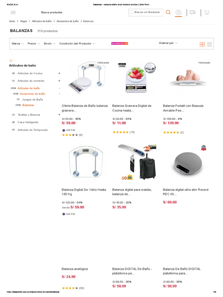 Balanzas - Compra Online A Los Mejores Precios - Linio Perú | PDF ...