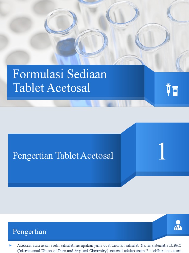 Formulasi Tablet Kunyah Asetosal | PDF