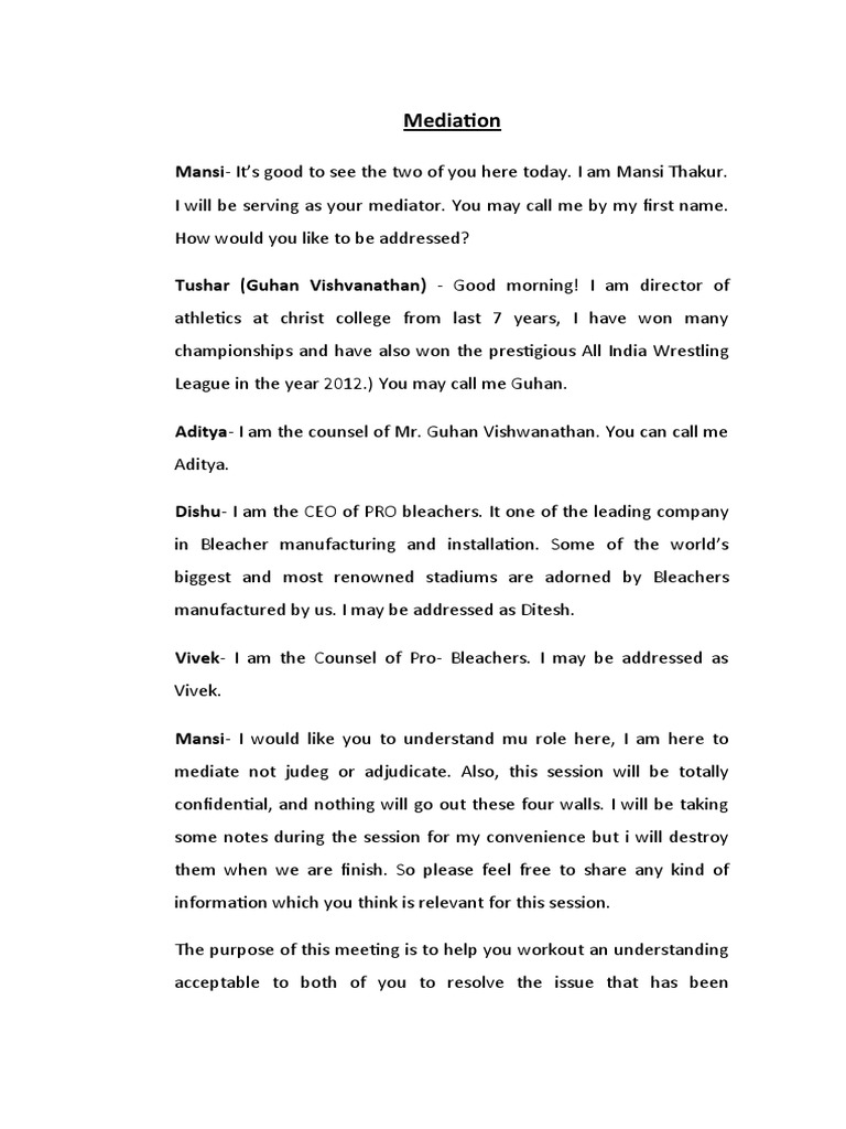 Mediation + Negotiation + Arbitration T-7 | PDF | Employment | Negligence