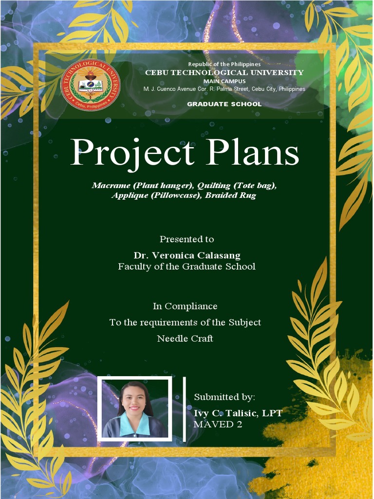 MACRAME Project Plan | PDF | Sewing | Rope