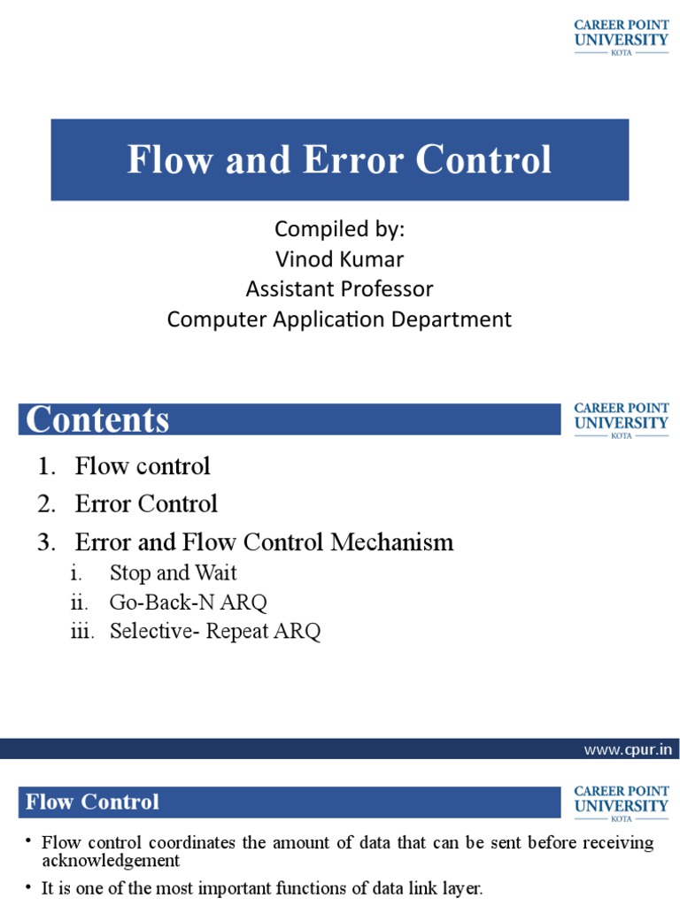 Flowcontrol PPT By-Vinod Kumar | PDF | Transmission Control Protocol ...