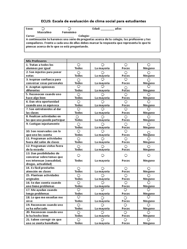 Escala De Evaluacion De Riesgo