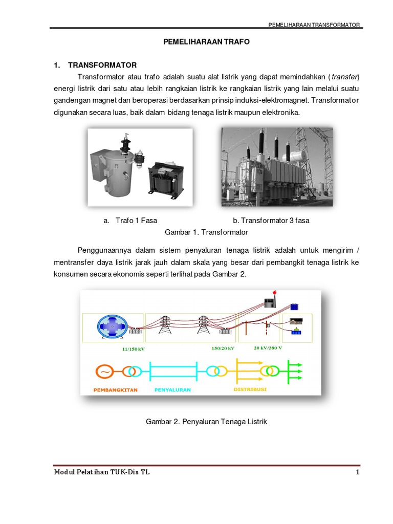 Pemeliharaan Transformator Listrik Efektif | PDF