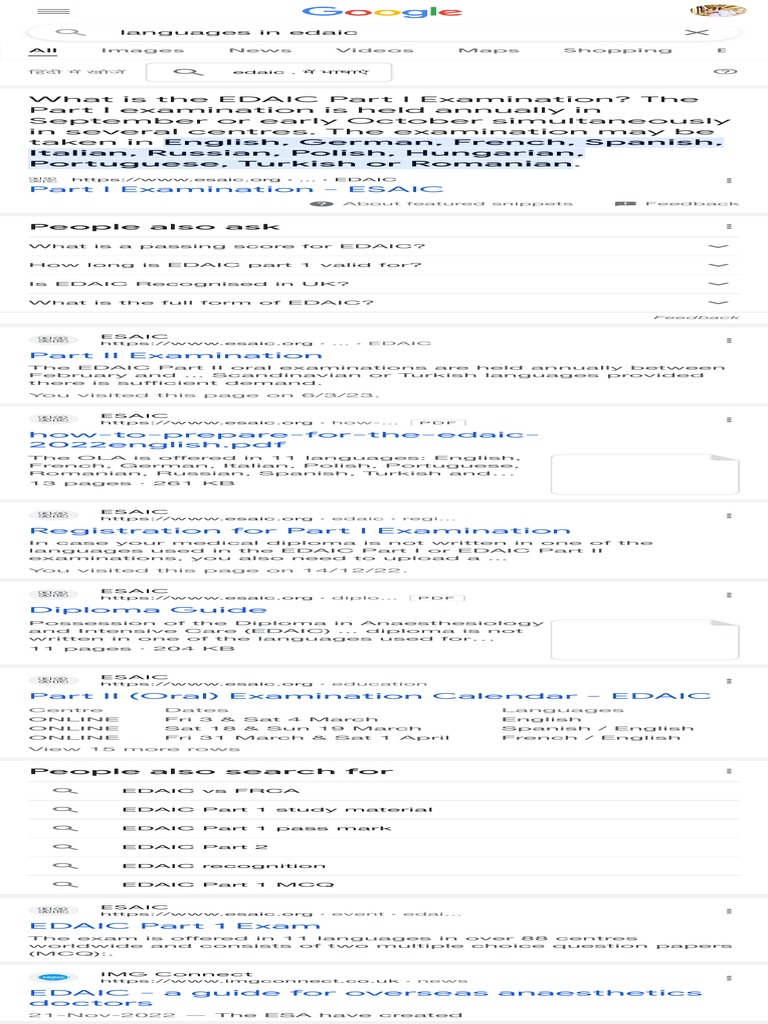 Languages in Edaic - Google Search | PDF
