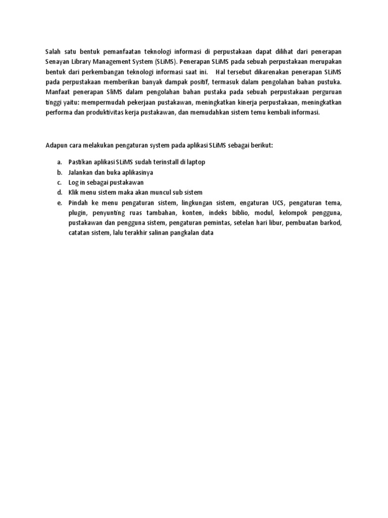 Kesimpulan NBL | PDF