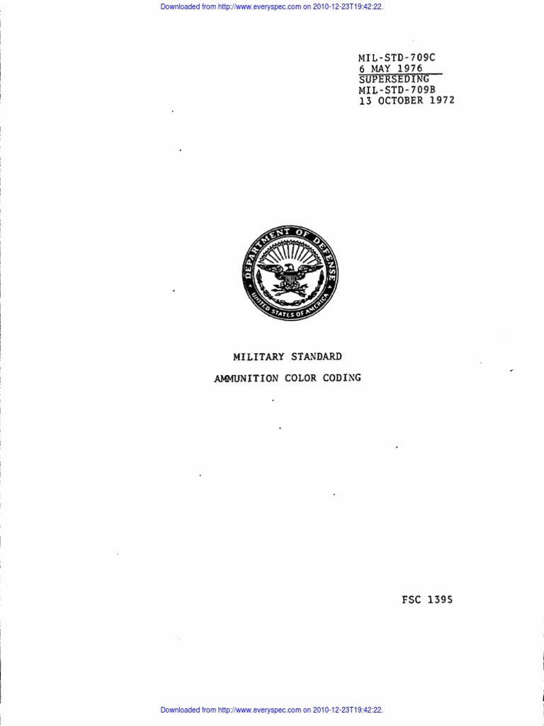 MIL-STD-709C_1_ | Ammunition | Firearms