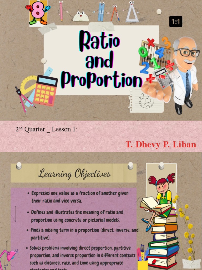 L1 - Ratio and Proportion | PDF | Ratio | Quantity