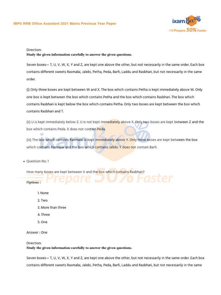 Study The Given Information Carefully To Answer The Given Questions ...