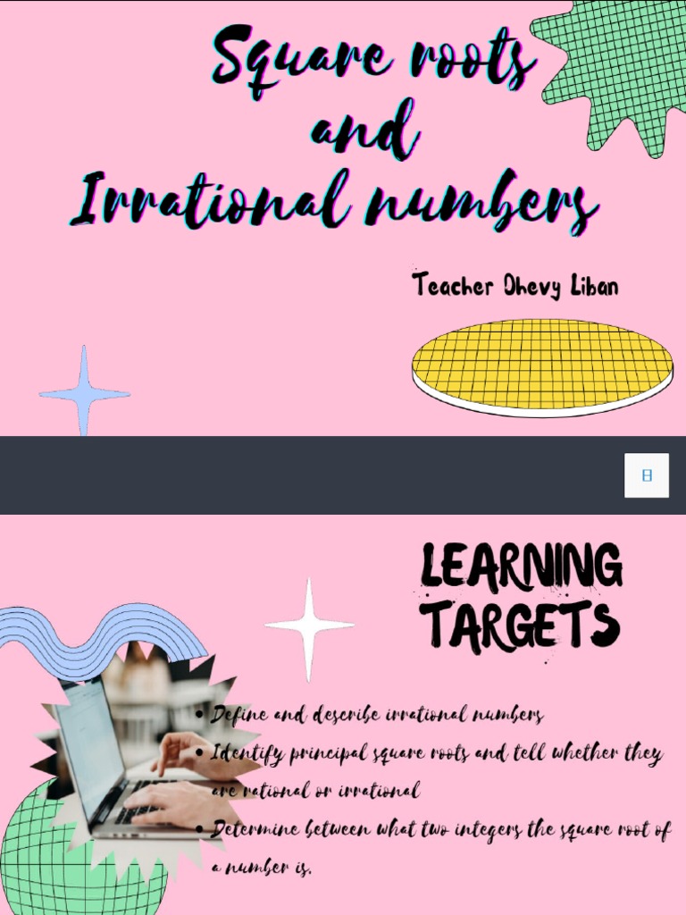 PR - Square Roots and Irrational Numbers | PDF