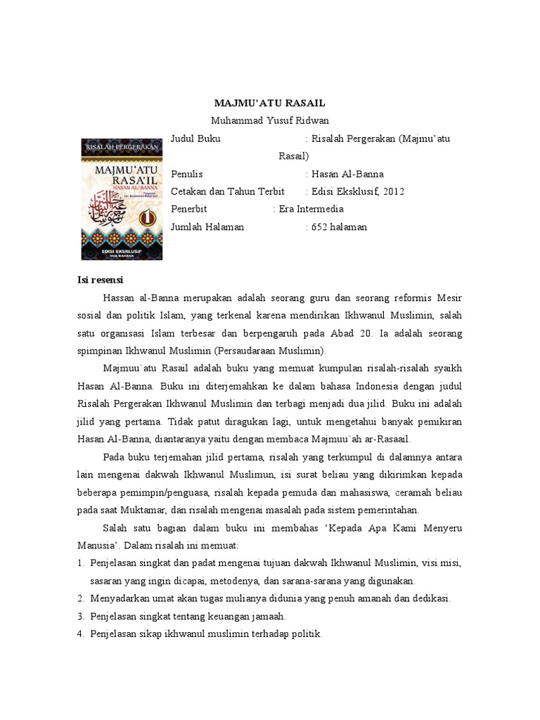 Majmuatu Rasail | PDF | Agama & Spiritualitas | Fiksi Umum