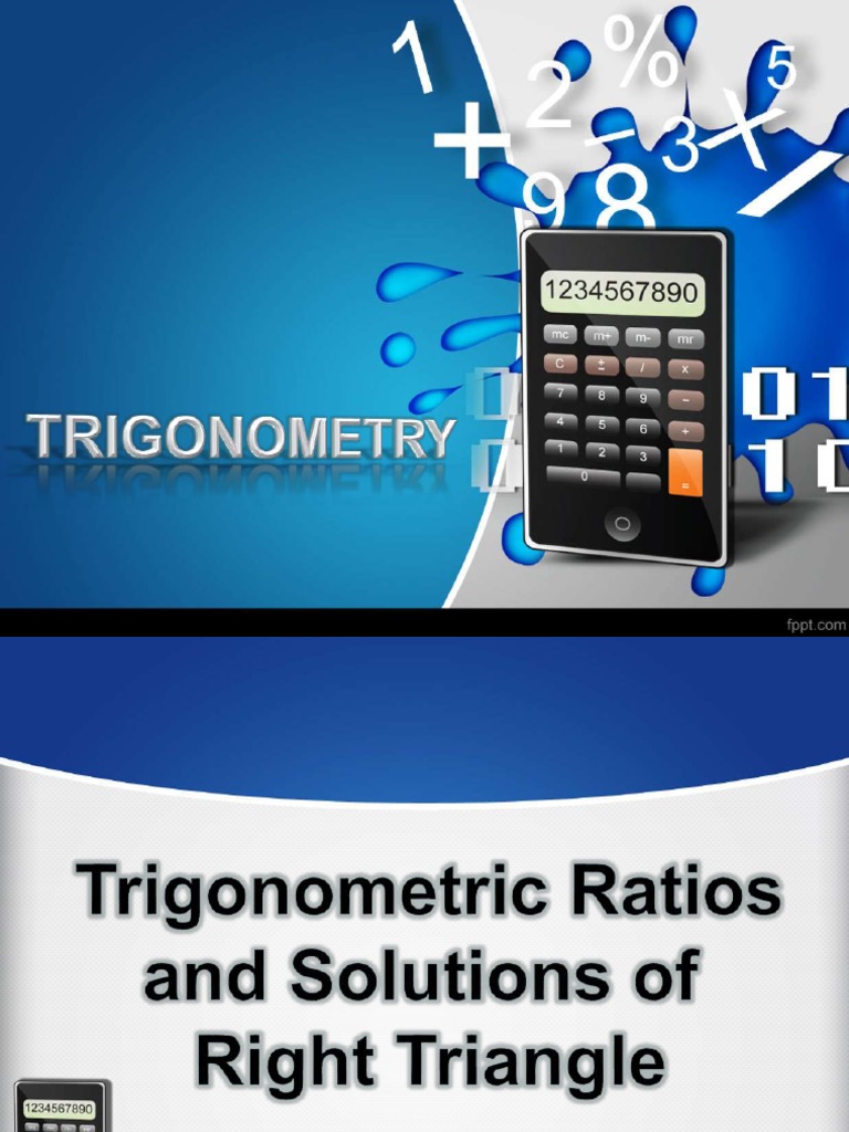 TLO10 Solution of Right Triangles | PDF