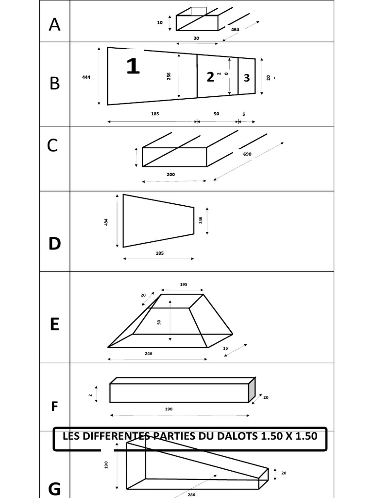 Les Differentes Parties Du Dalot 1.50 X 1.50 | PDF