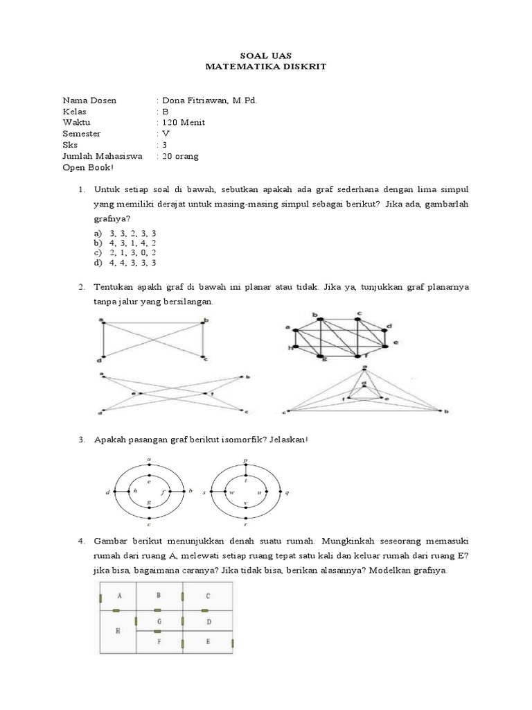 B1 - Uas Matematika Diskrit | PDF