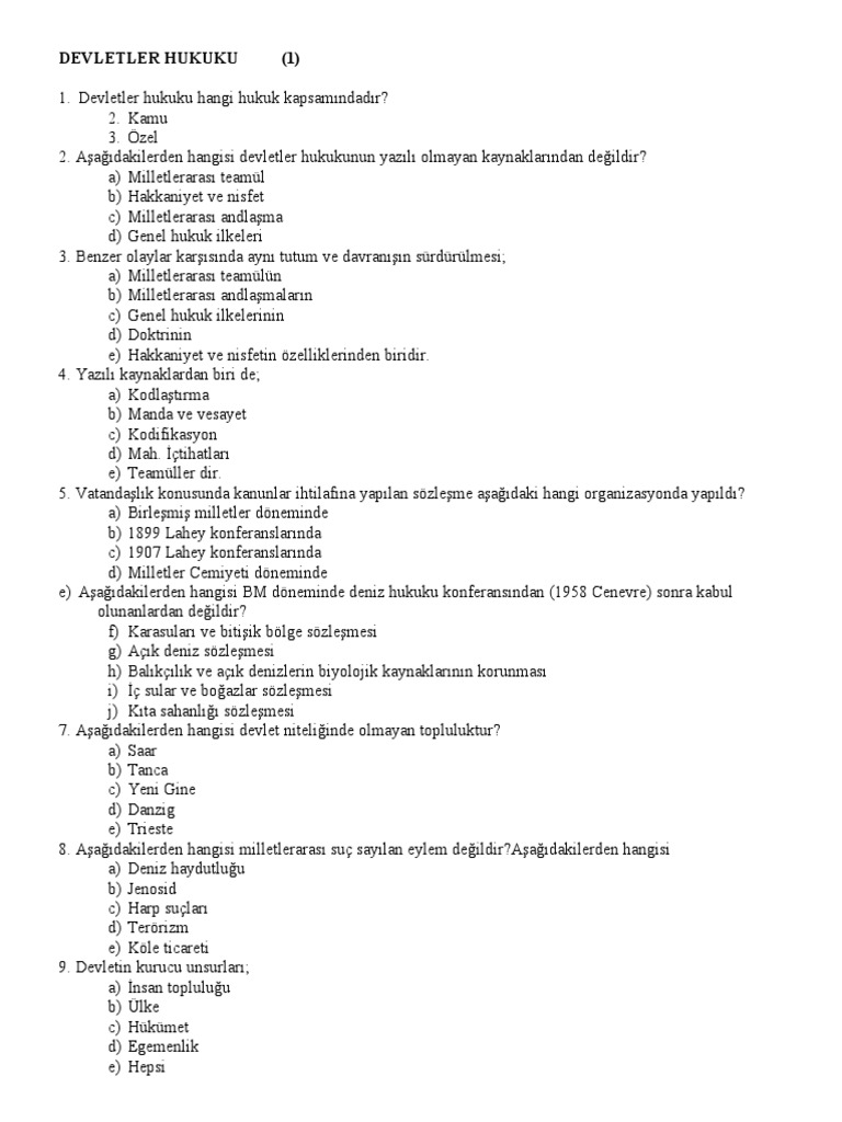 Devlet 1 | PDF
