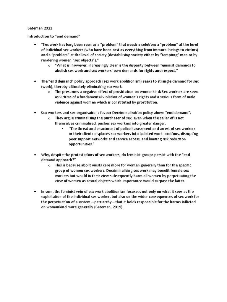 Bateman 2021 | PDF | Sex Work | Prostitution
