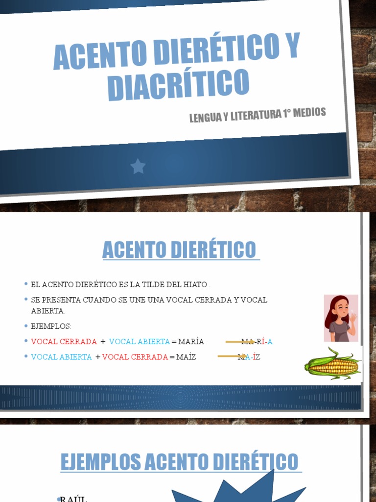 Acento Diacrítico y Diacrítico | PDF | Artes del Lenguaje y Comunicación