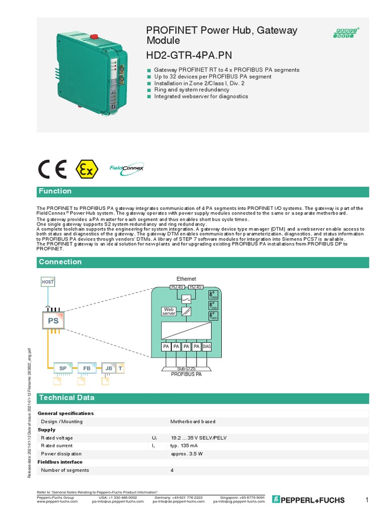 Gateway HD2-GTR-4PA - PN | PDF