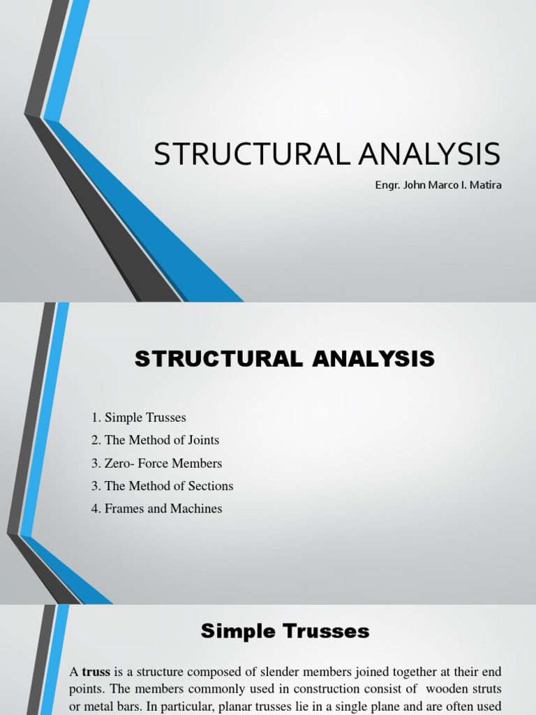 Structural Analysis Techniques | PDF | Truss | Force