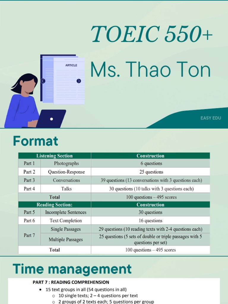 TOEIC 550+: Ms. Thao Ton | PDF