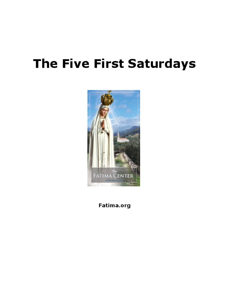 The Five First Saturdays | PDF | Our Lady Of Fátima | Chalcedonianism