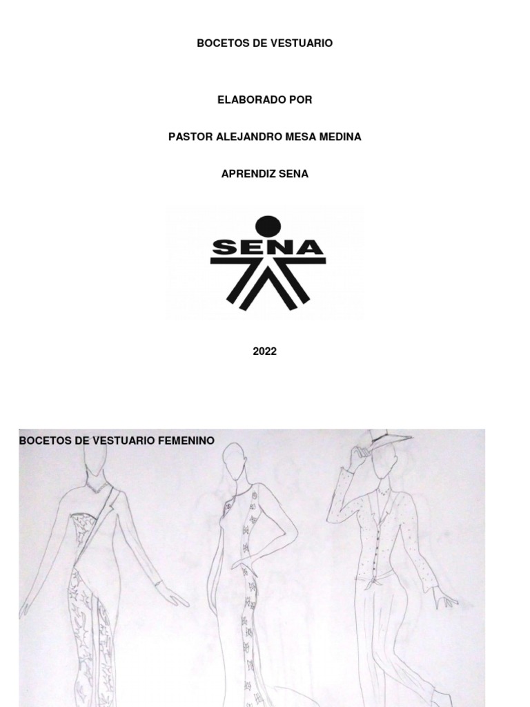 Bocetos de Vestuario | PDF