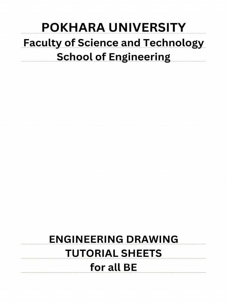 POKHARA UNIVERSITY Engineering Drawing Tutorial For PU | PDF | Ellipse ...