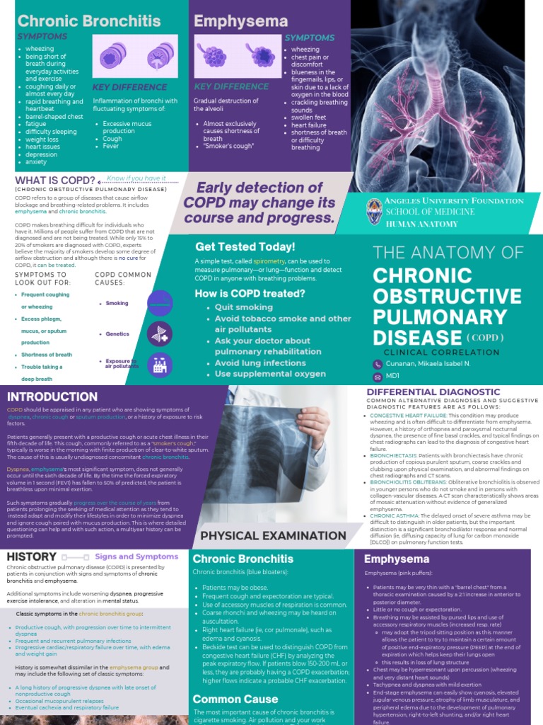 Chronic Bronchitis Vs Emphysema | PDF | Chronic Obstructive Pulmonary ...
