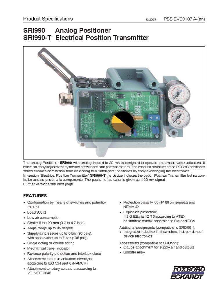 SRI990 1PSS A 001 en | PDF | Actuator | Switch