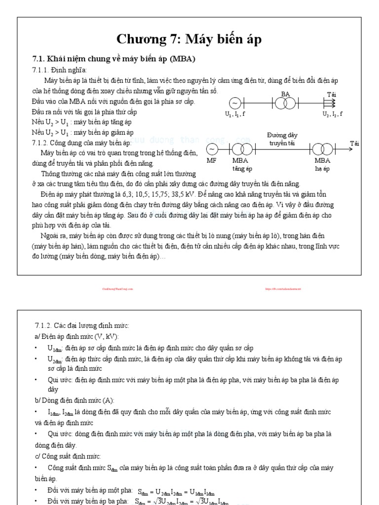 Mach-Dien-Tu - Chuong-07-May-Bien-Ap - (Cuuduongthancong - Com) | PDF