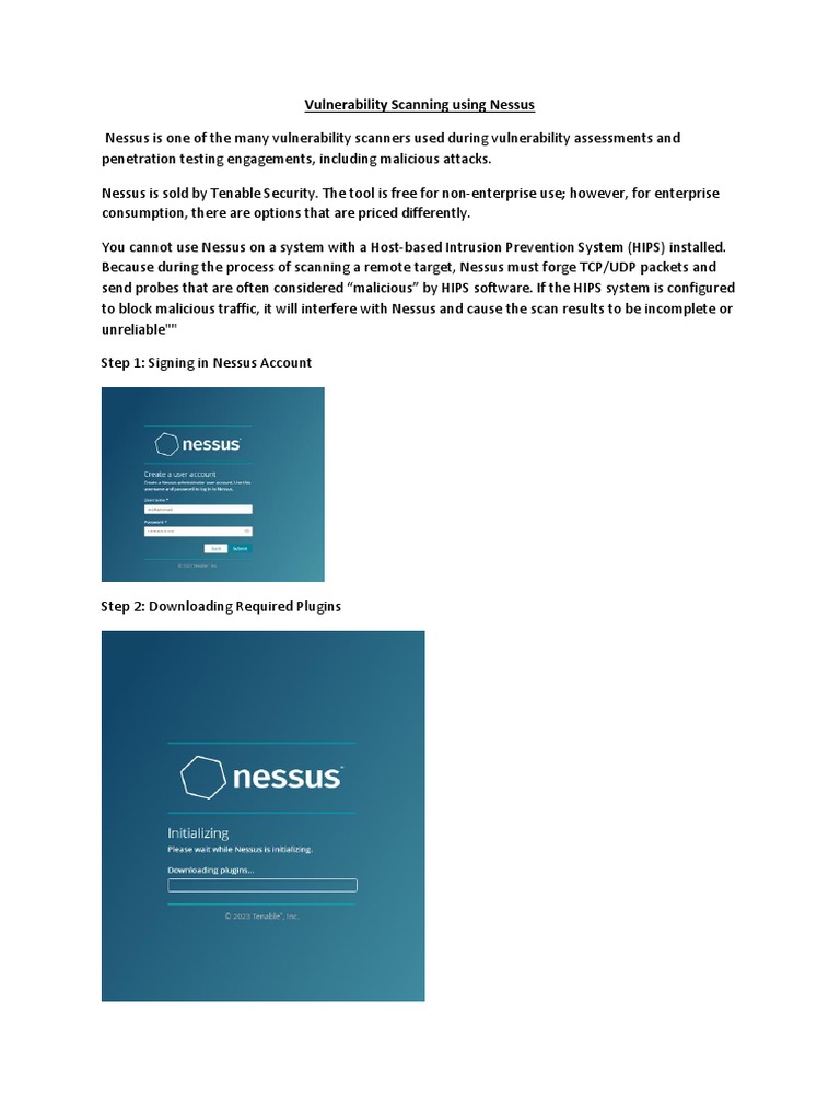 Vulnerability Scanning Using Nessus | PDF