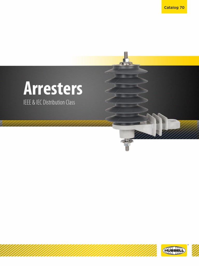 Arresters: IEEE & IEC Distribution Class | PDF | Insulator (Electricity ...