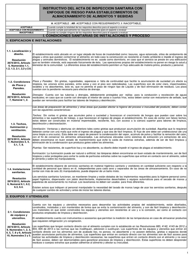 32.instructivo Acta de Inspección Con Enfoque de Riesgo Almacenamiento ...