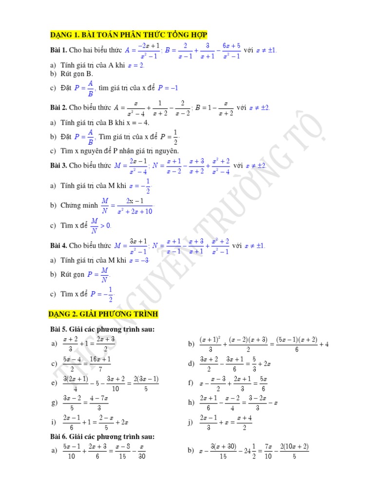 Đề cương HK2 toán 8 | PDF