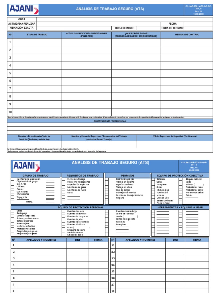C1-Lac-2301-Ats-So-Ge-001 - o Ats Rev 1 | PDF | Materiales