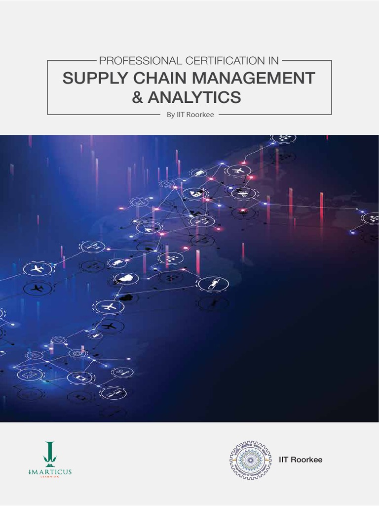 SCM Brochure | PDF | Supply Chain Management | Educational Technology