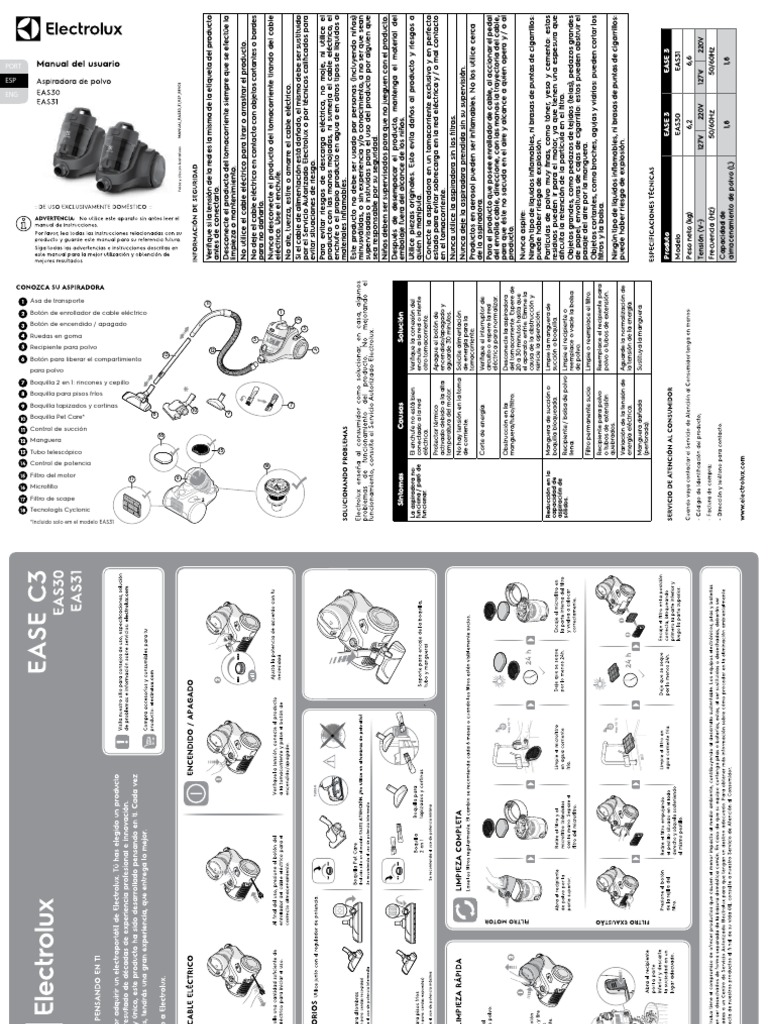 EAS31 | PDF | Aspiradora | Enchufes y tomas de corriente alterna