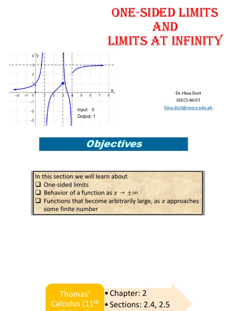 One-Sided Limits and Limits at Infinity | PDF | Limit (Mathematics ... One-Sided Limits and Limits at Infinity | PDF | Limit (Mathematics ...