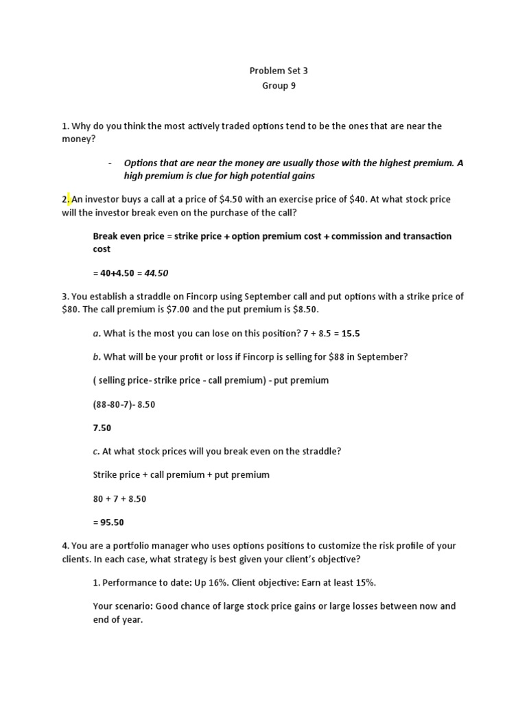 Problem Set 3-Group 9 | PDF | Finance & Money Management | Law