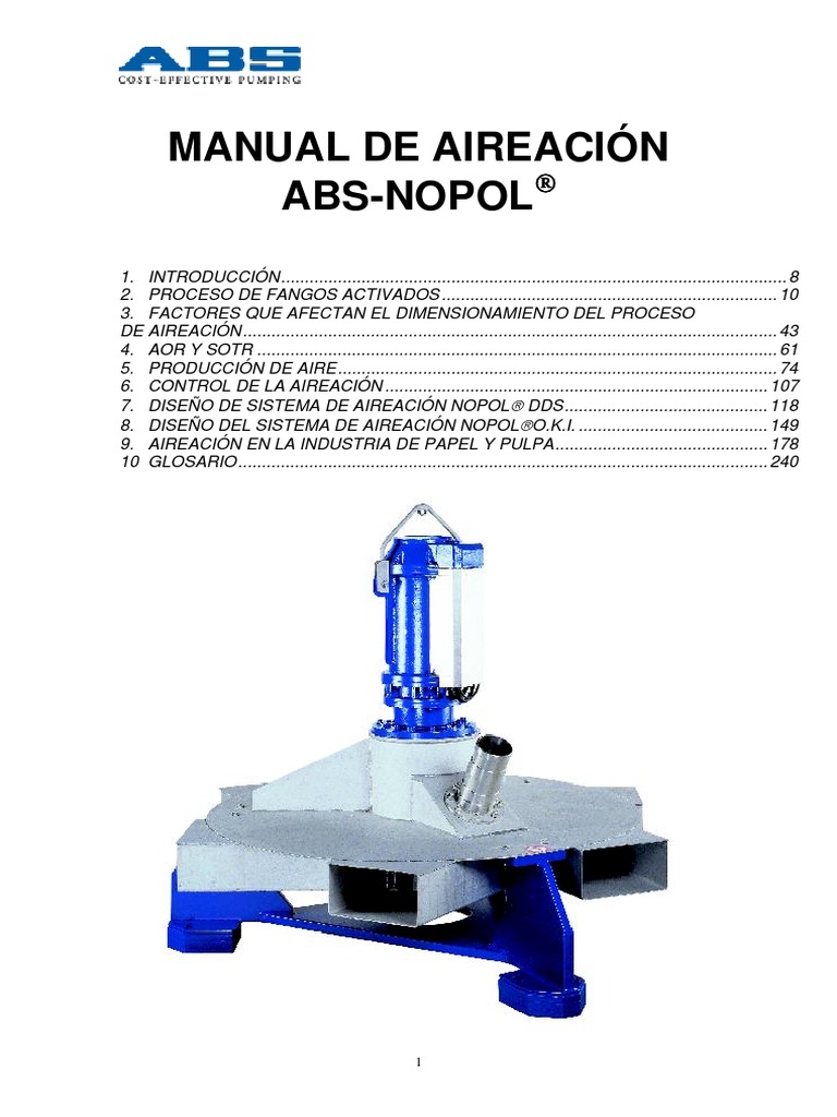 Manual Aireacion Abs Nopol | PDF | Aguas residuales | Amoníaco