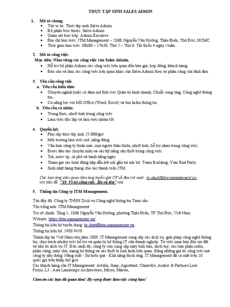 Thu C-Ta P-sinh-sales-Admin 2 | PDF