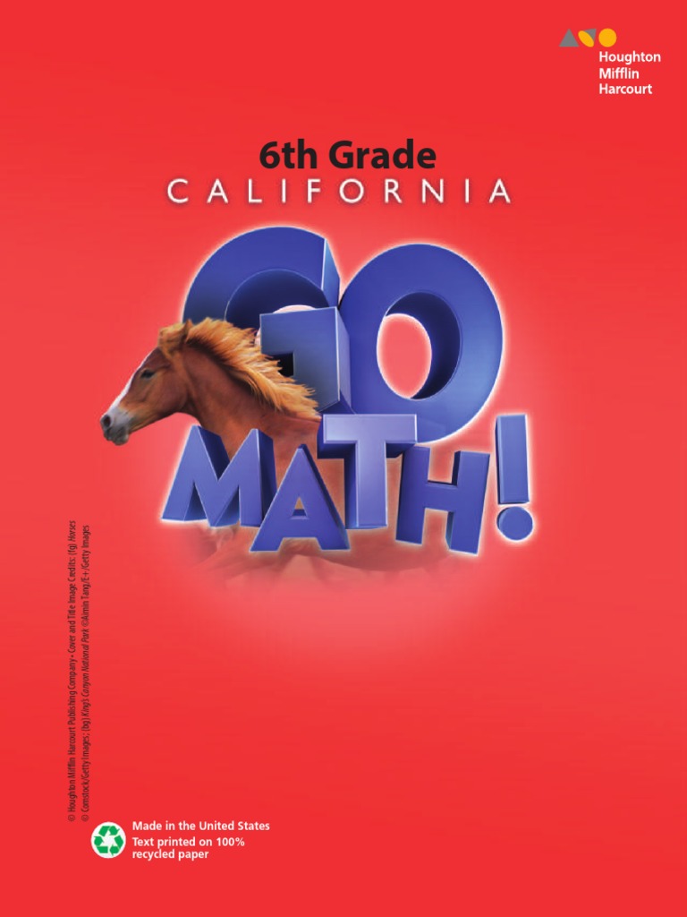 6 TH Grade Go Math Textbook | PDF