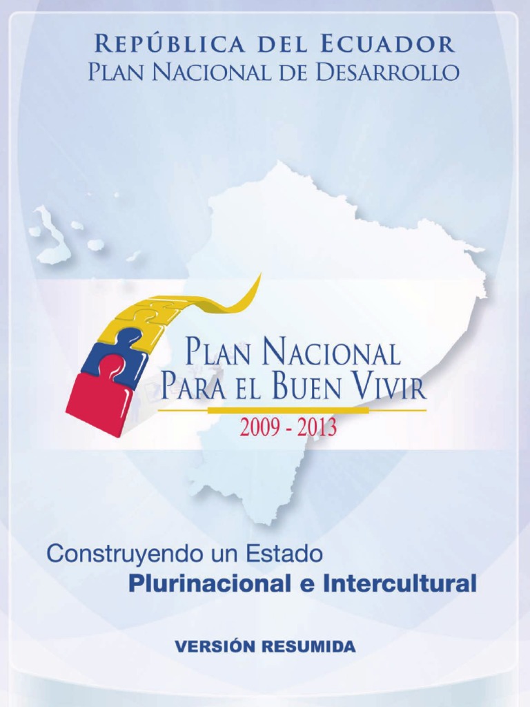 PNBV 2009 - 2013 | Descargar gratis PDF | Ecuador | Planificación