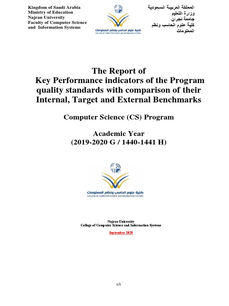 Overall KPI-Assessment Report-CS Program-2019-2020 | PDF | Performance Indicator | Postgraduate ...