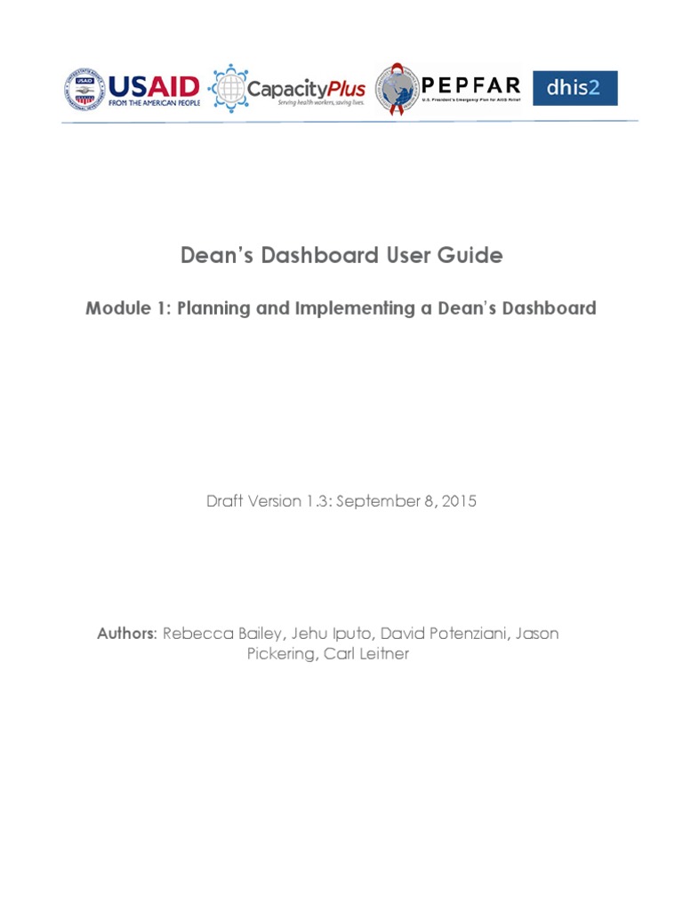 Planning and Implementing an Effective Dean's Dashboard to Track Key ...