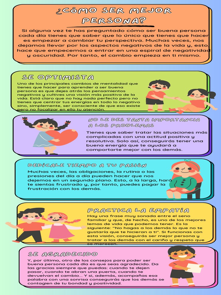 ¿Cómo Ser Mejor Persona | PDF