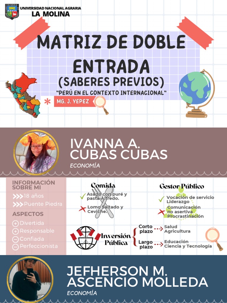 Matriz de Doble Entrada: La Molina | PDF | Perú