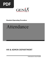 Darwinbox Attendance Management SOP | PDF